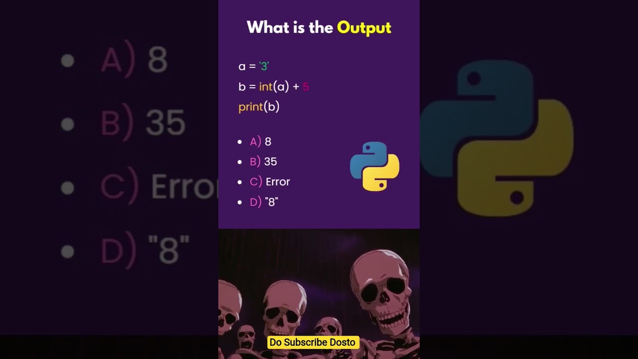 Python quiz time. #coding #programming #python #education #quiz #trending #shorts