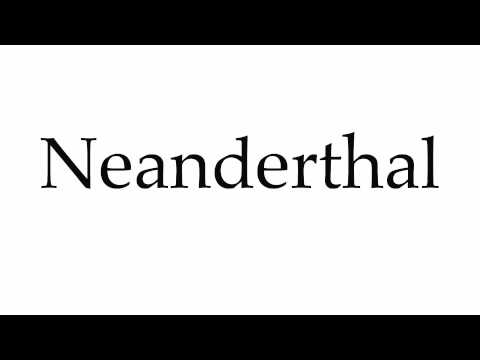 How to Pronounce Neanderthal
