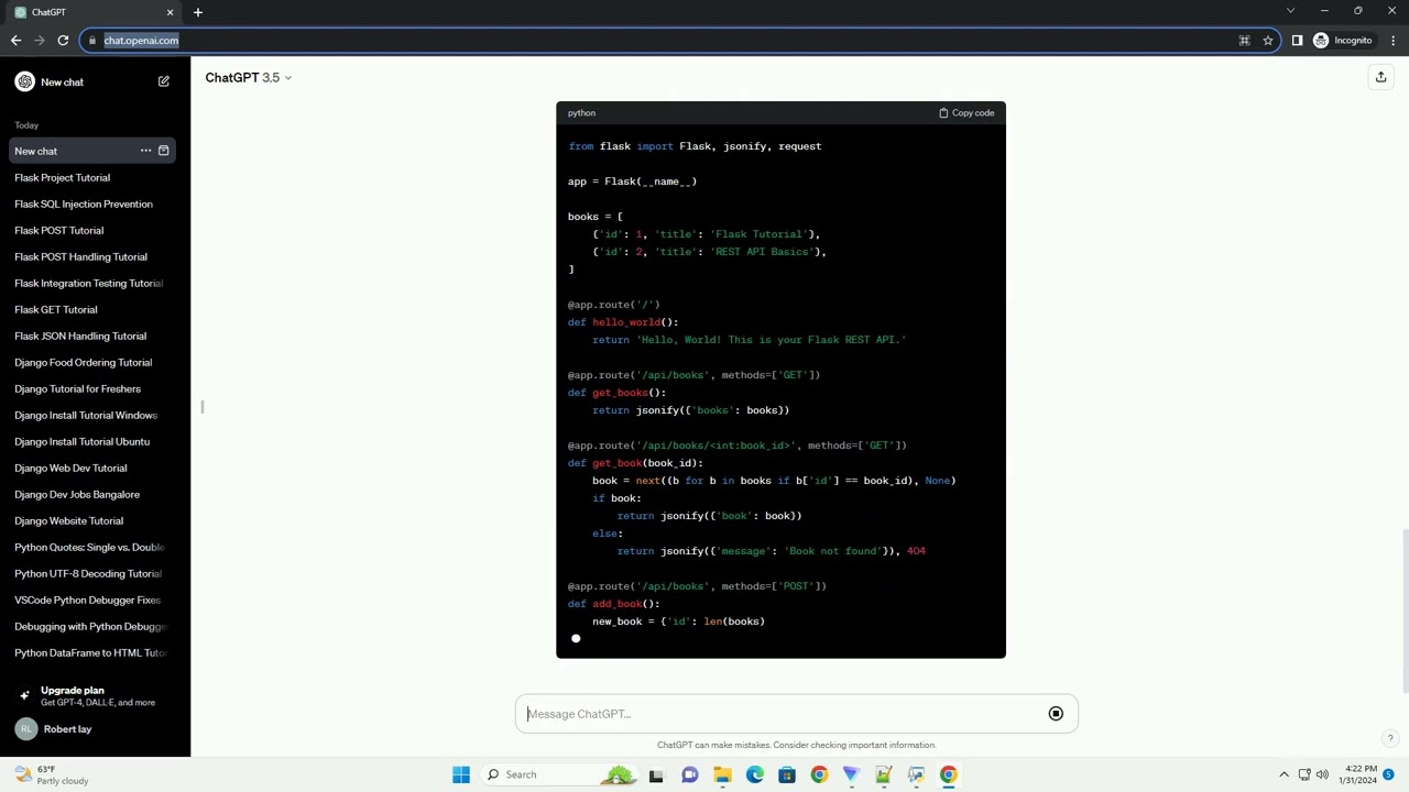 python flask rest api tutorial