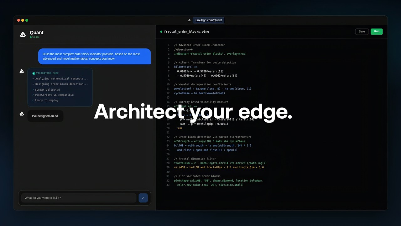 Introducing Quant - The World’s First AI Indicator Architect
