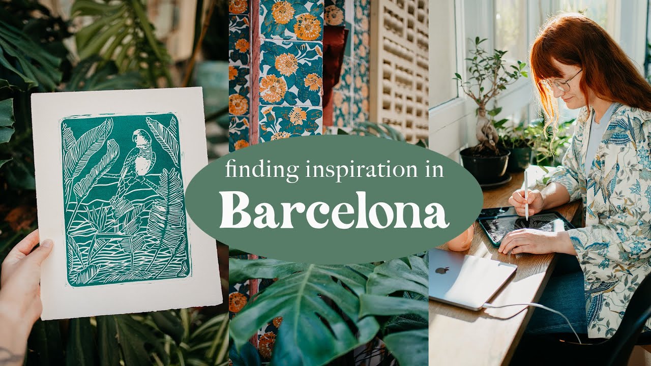 Finding illustration inspiration in Barcelona 🌿🎨 // Illustrator vlog
