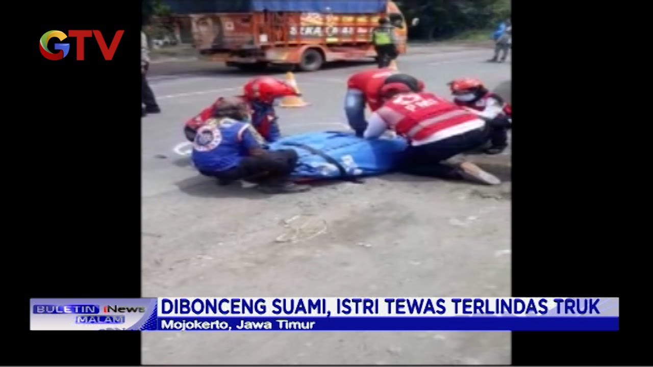 Dibonceng Suami, Istri Tewas Terlindas Usai Bersenggolan dengan Truk - BIM 10/02