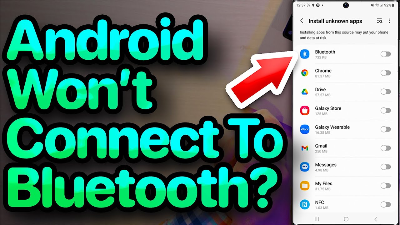 My Android Won't Connect To Bluetooth. Here's The Fix!