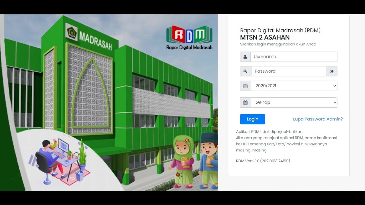 CARA HOSTING RDM (RAPORT DIGITAL MADRASAH)