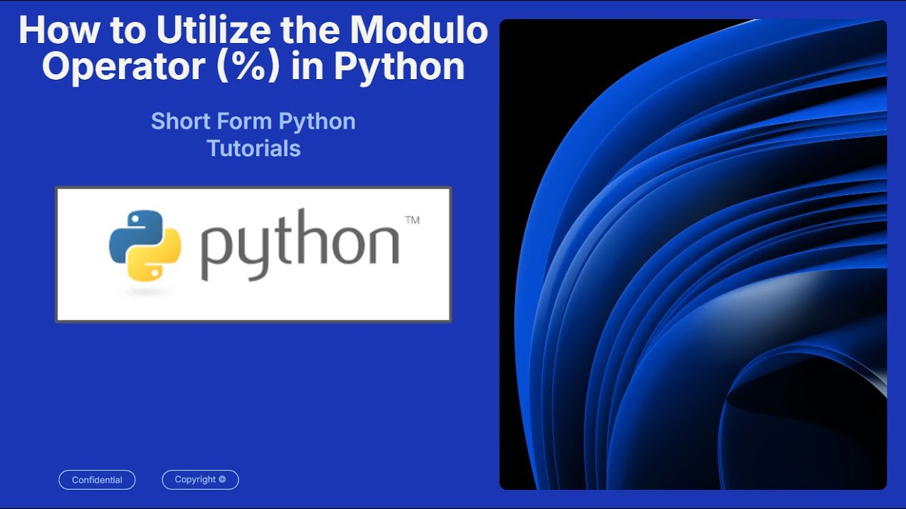 Python Modulo Operator (%) Explained | Learn Remainders and Even/Odd Checks for Beginners