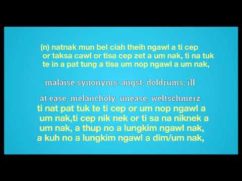 malaise meaning in English Ngawn