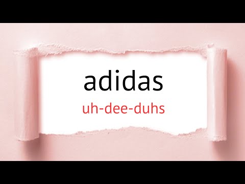 How To Pronounce Adidas