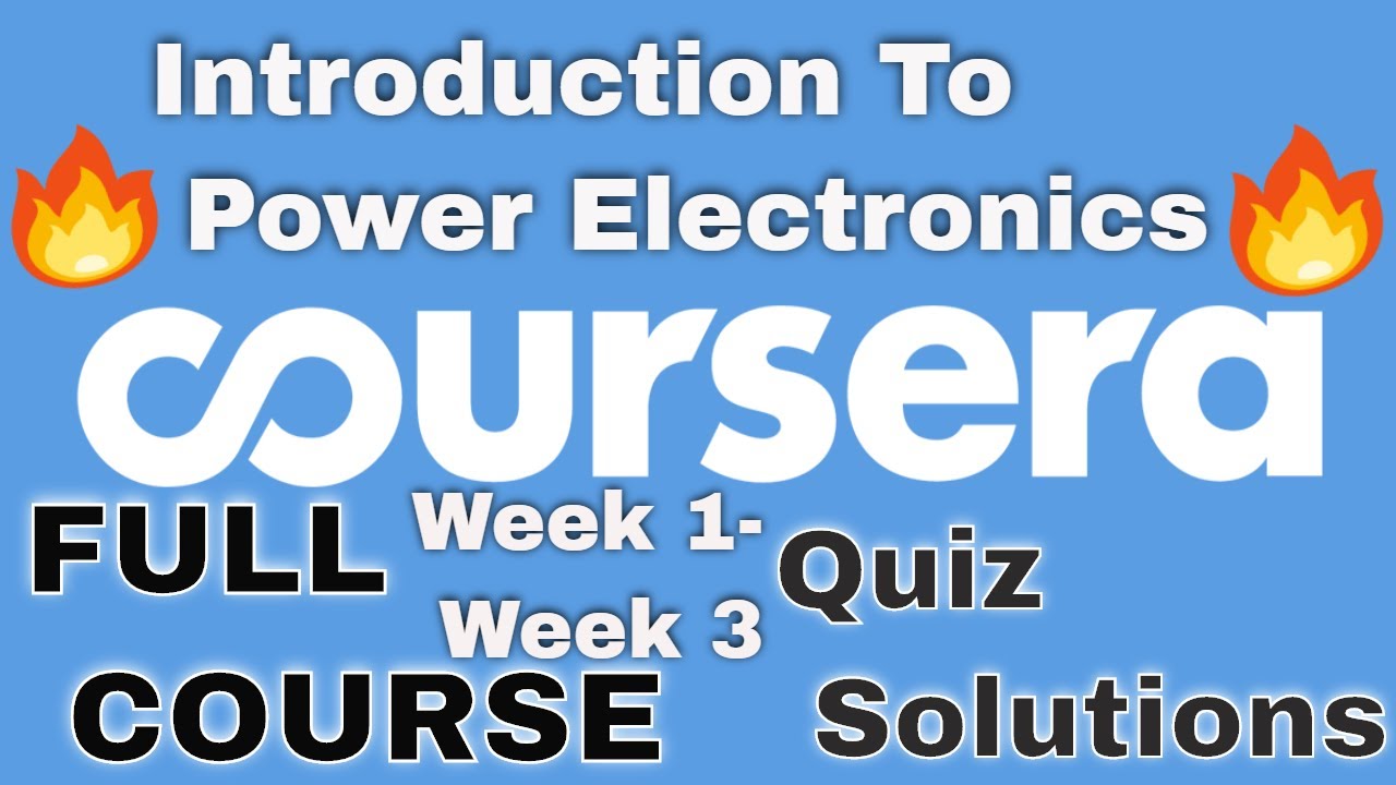 Introduction To Power Electronics Full Course Solution🔥|| All Quiz Solutions||