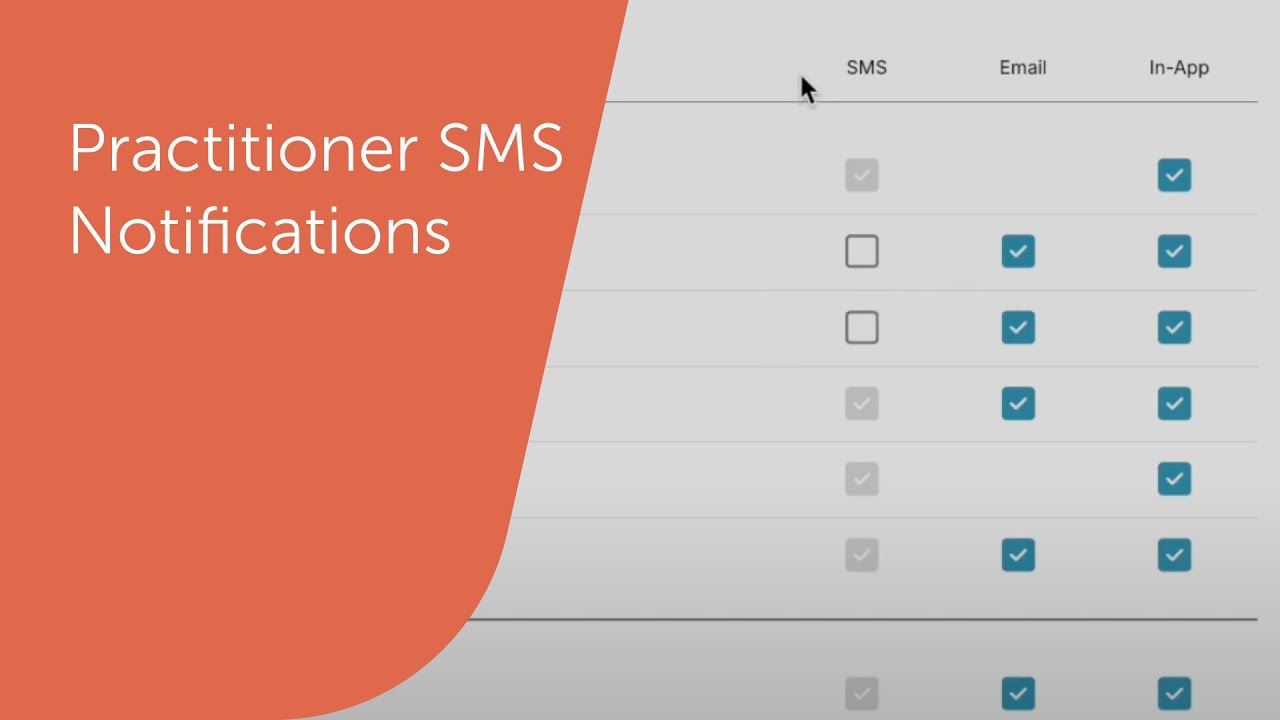 Practitioner SMS Notifications