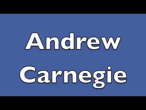 How to pronounce Andrew Carnegie