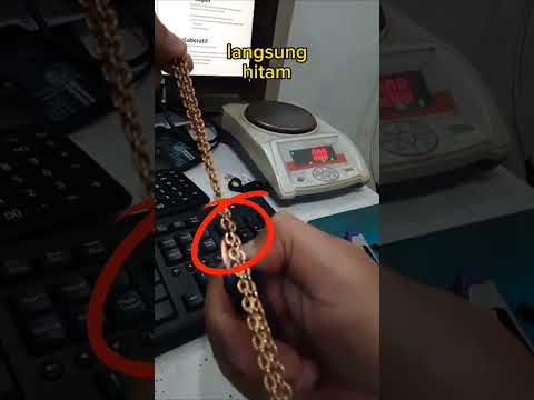 cara cek emas mudah | emas muda 375 #cekkeaslianemas #shortsfeed #videoshortsviral #shortsvideo