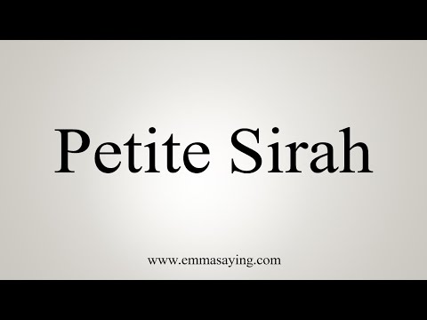 How To Say Petite Sirah