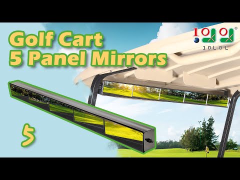 10L0L Universal Golf Cart 5 Panel Mirrors,for EZGO, Club Car, Compatible with Car SUV Van Truck