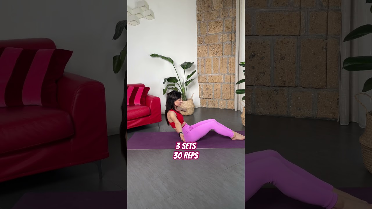 Do this Pilates exercise for a strong core & better posture 🩰#shorts #pilatesforbeginners #pilates