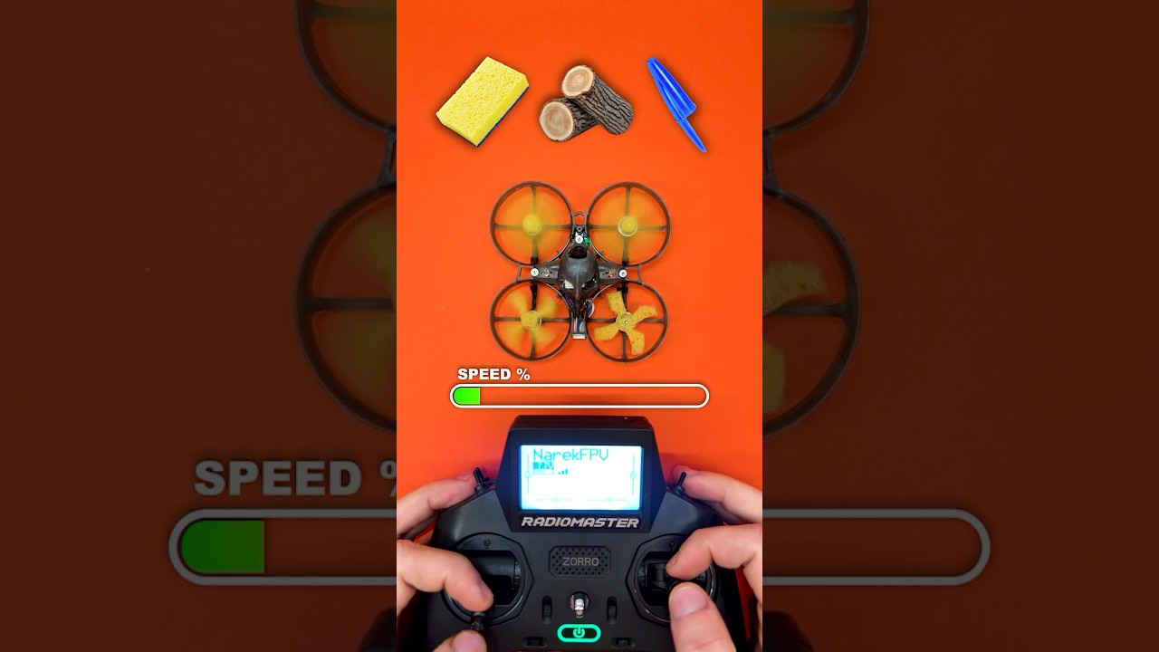 Sponge vs Wooden vs Plastic Propellers Drone Test