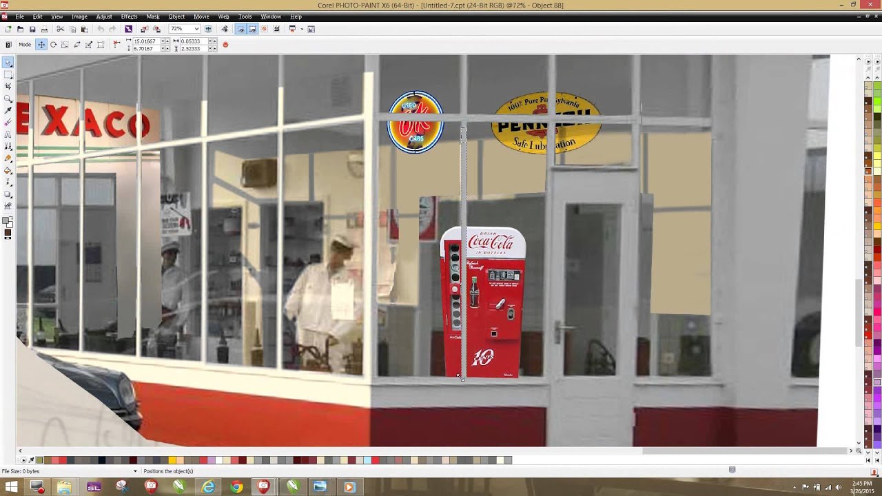 Making a texaco station