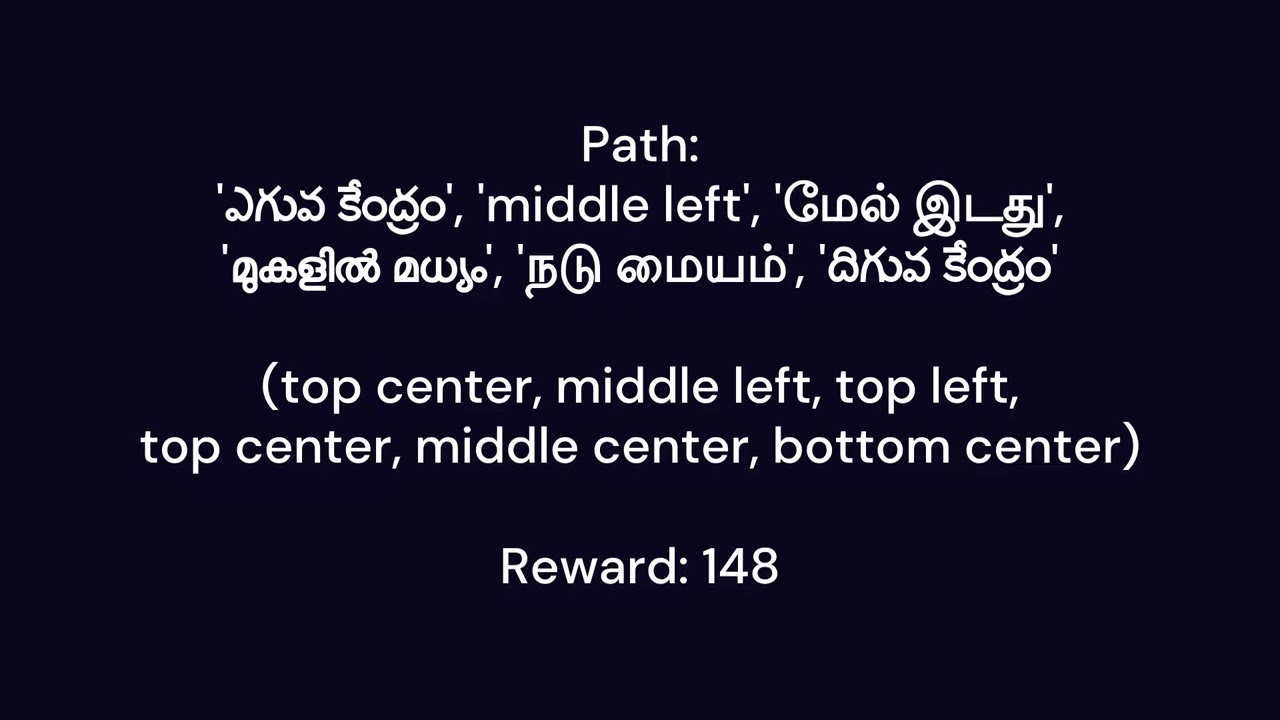 Guided Reinforcement learning using Dravidian languages