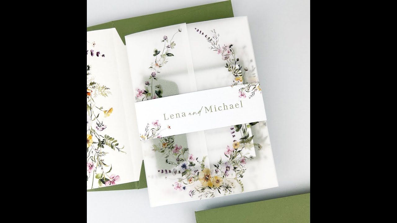 Lena Wedding and Evening Invitation DIY Tutorial