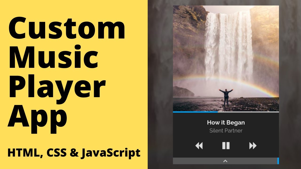 Create Custom Music Player App using HTML, CSS & JavaScript | Demo