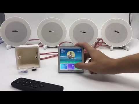 2021 NEW COMING Mini In Wall Amp Touch Screen Audio Amplifier Smart Home Music Background