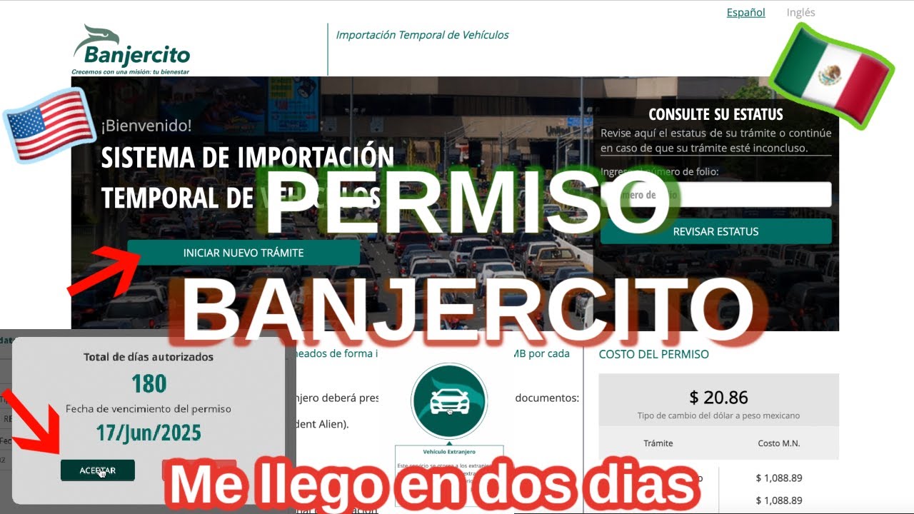 🇲🇽HOW TO GET A CAR PERMIT IF YOU'RE TRAVELING TO MEXICO🇲🇽 VIA THE INTERNET💻