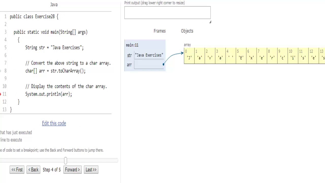 w3resource.com: Java String Exercise-28