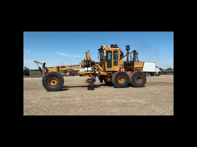 1982 CHAMPION 760 Motor Grader w/ Snow Wing | Heavy Equipment ...