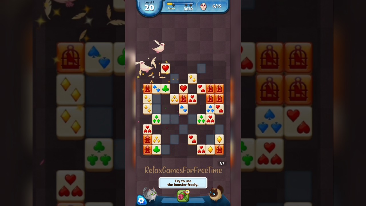 Magic Fantasy : Tile Match - Level 7 gameplay pair matching solving connect link puzzle brain game
