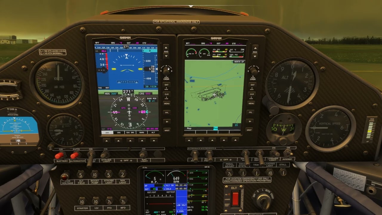 Can't control Garmin in Extra 330LT. Why? - Aircraft & Systems ...