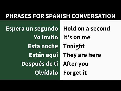 Short Spanish Phrases for Conversations