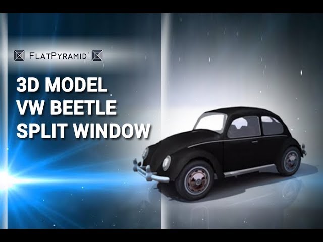 VW Beetle Split Window 3D Model - FlatPyramid