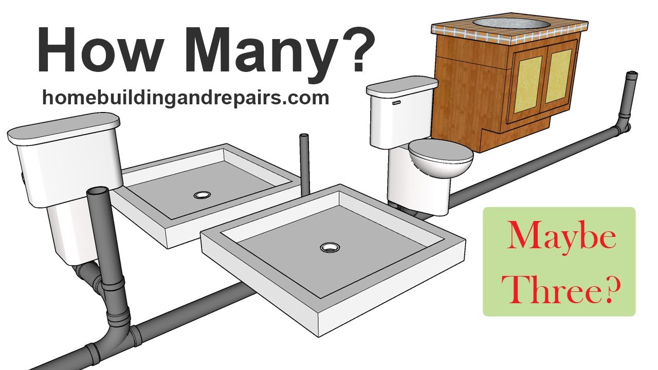 How Many Bathrooms With Toilets Can You Have In Your House - Plumbing Drain Pipe Size Matters