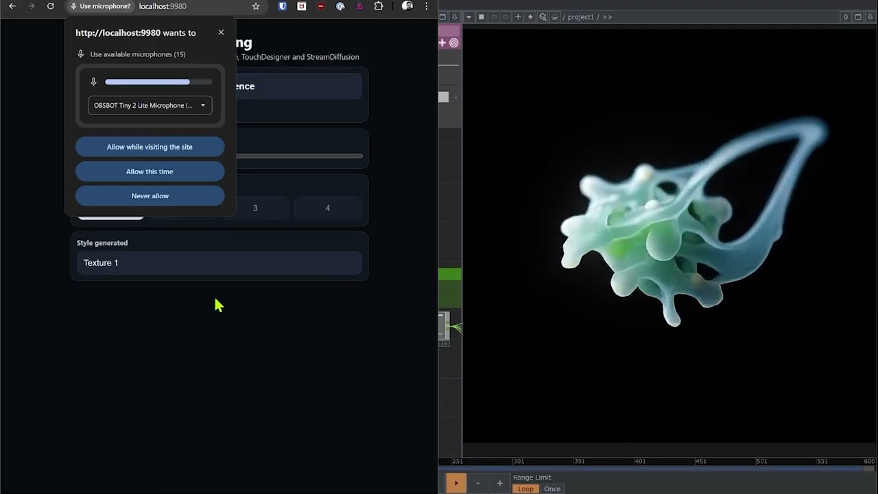 Becoming - AI generation system with TouchDesigner + StreamDiffusion  + Daydream  - Tutorial & files