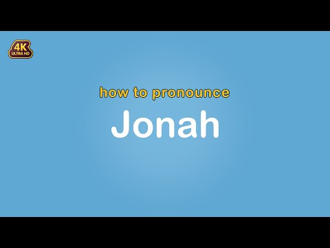 how to pronounce Jonah 【Name】