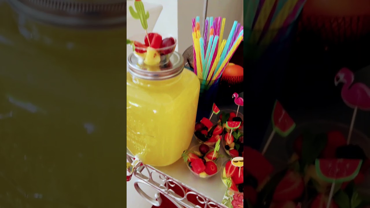 Lemonade and fruit bar by Helin LovEvents💗 #passion #decoration #love #party #subscribe
