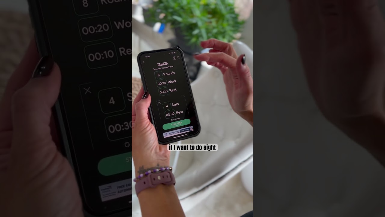 How to use the SmartWOD Timer app for a Tabata Workout ⏱️🏋️‍♀️