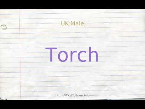 How to pronounce torch