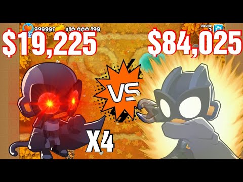 BTD6 - 4 Dark Knights VS Dark Champion Comparison Test #btd6