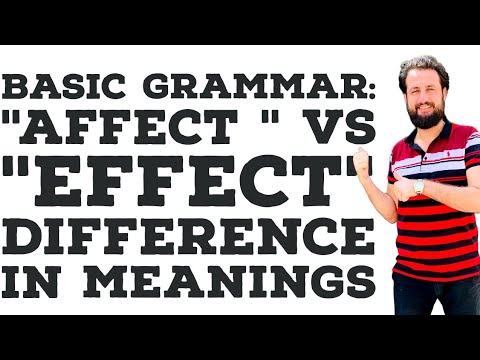 Affect and Effect difference/affect and effect difference in hindi/affect vs effect meaning in Urdu