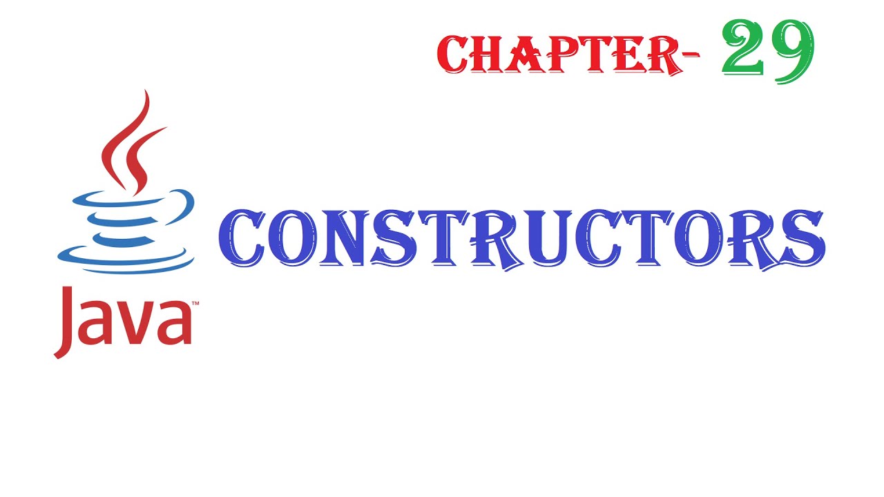 Java constructors - Java tutorial - w3Schools - Chapter  29   English