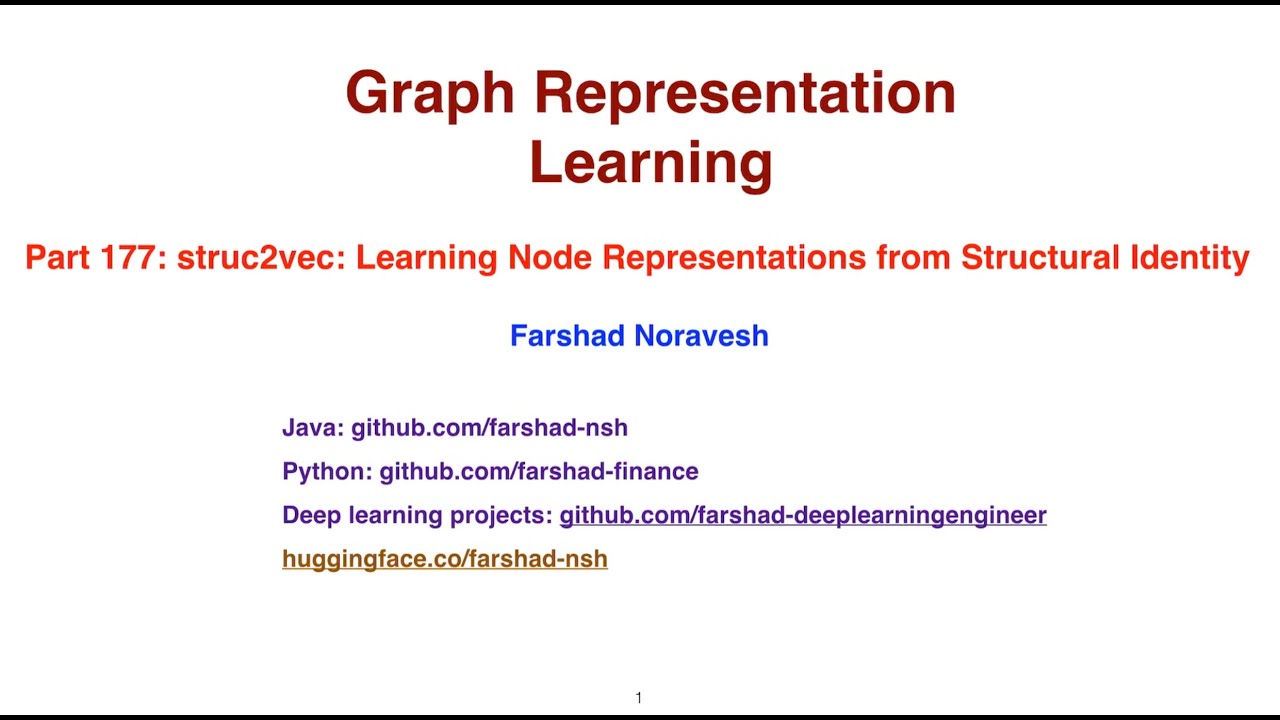 Part177: struct2vec: learning node representations from structural identity