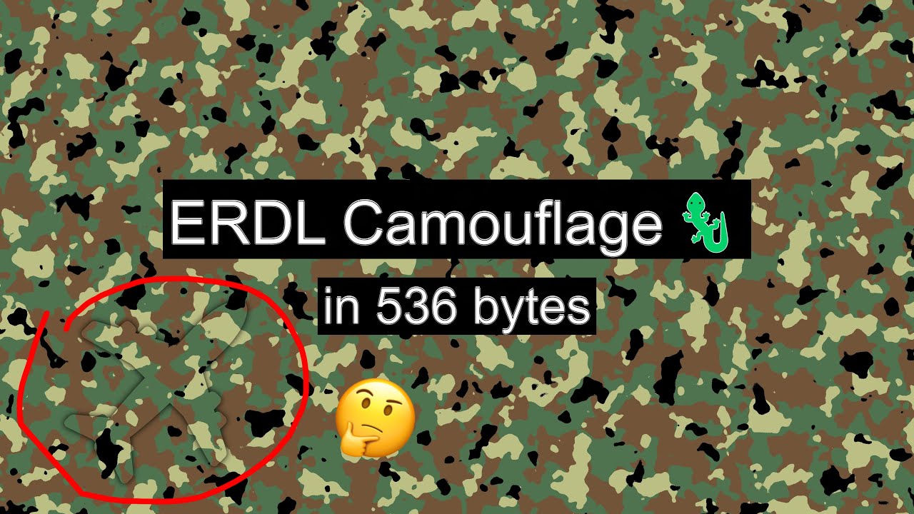 ERDL Camouflage Pattern Tutorial 🦎 | Generative SVG