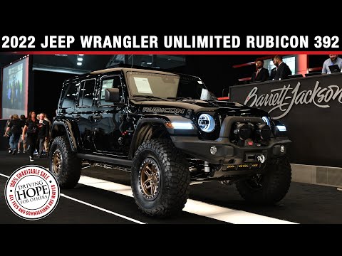 CHARITY SALE // 2022 Jeep Wrangler Unlimited Rubicon 392 // BARRETT-JACKSON 2022 LAS VEGAS