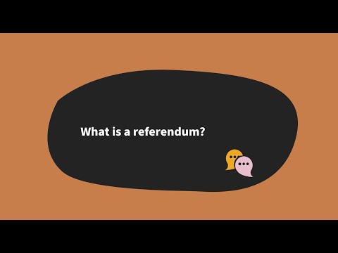 What is a referendum?