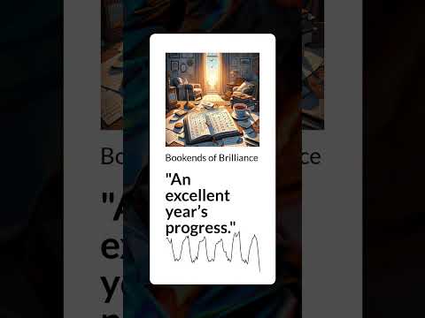 "An excellent year’s progress." | Bookends of Brilliance