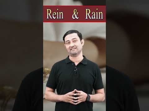 what is the difference between "Rein" and "Rain"? #englishwords #englishwordslearning #words_power_