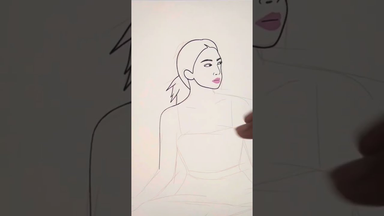 Drawing a beauty vector 