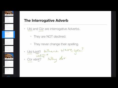 Lesson 25A: Latin Interrogatives