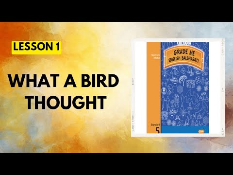 STD 5th|English|Lesson 1|What a bird thought|Chetana Grade Me English Workbook Question Answers