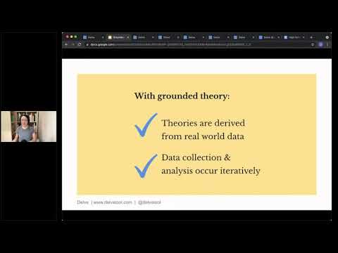Introduction to Grounded Theory Data Analysis With Delve